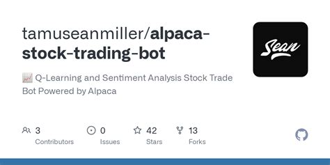 Github Tamuseanmilleralpaca Stock Trading Bot 📈 Q Learning And