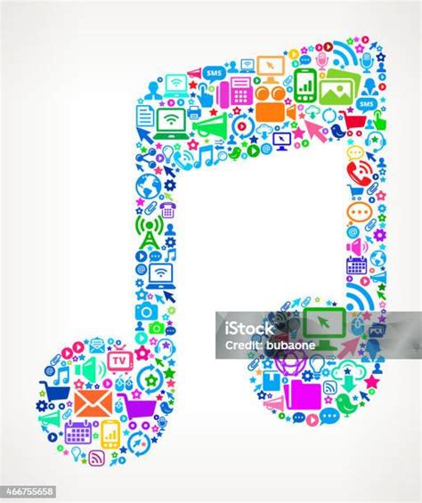 음악을 주의 첨단 기술 통신 인터페이스 아이콘크기 패턴 2015년에 대한 스톡 벡터 아트 및 기타 이미지 2015년 공동체 공유 개념 Istock
