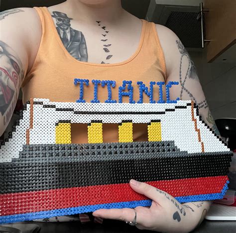 Made The Titanic Ship In Hama Beads Rtitanic