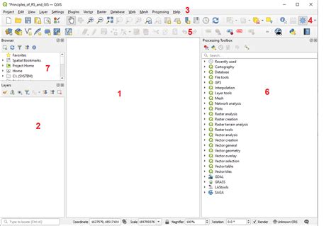 getting to know the graphical user interface remote sensing and