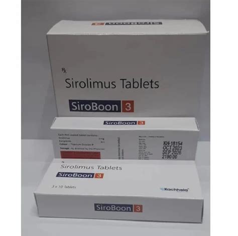 Sirolimus 3 Mg Tablets At ₹ 750strip Siromus Tablet In Nagpur Id