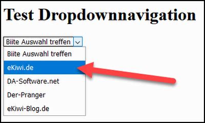 Html Navigation Mit Dropdown Und Javascript Ekiwi De