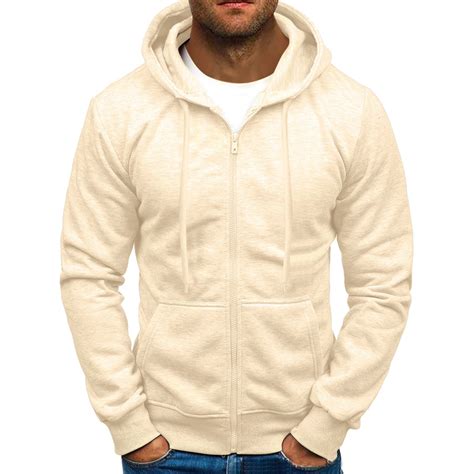 Outfmvch Mens Zip Up Hoodiefull Zip Hoodiehooded Sweatshirtfleece