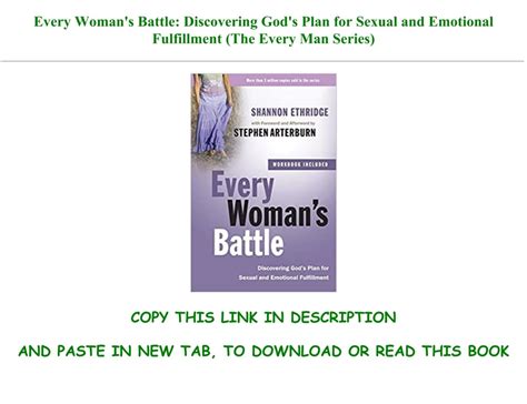 ~free Download Every Womans Battle Discovering Gods Plan For Sexual