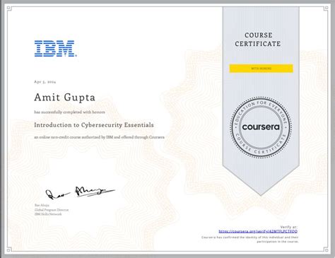 Amit Gupta On Linkedin Cybersecurity Ibm Coursera Cybersafety