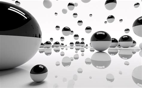 Premium Photo D Rendering Of Abstract Black And White Background