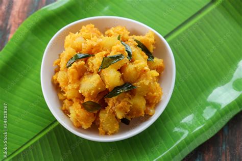 Tapioca And Spicy Hot Kerala Fish Curry Indian Food Kappa King Fish