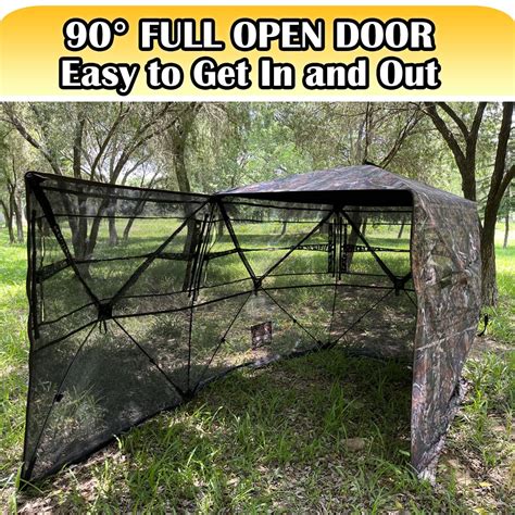 Full Open Door 2 3 Person 360 Degree See Through Ground