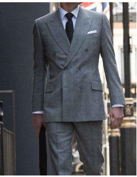 Double Breasted Button Closure Suit Alberto Nardoni