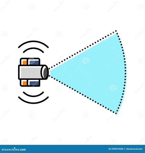 Lidar Sensors Autonomous Delivery Icon Doodle Illustration 338790042