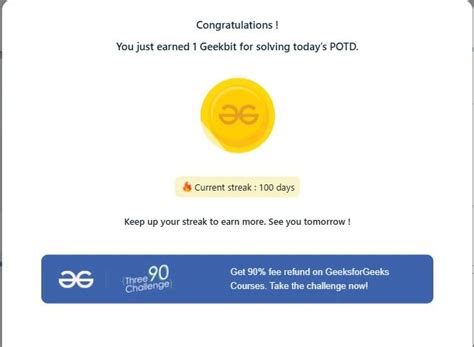 100daysofcode Codingstreak Debuggingdiaries Geeksforgeeks