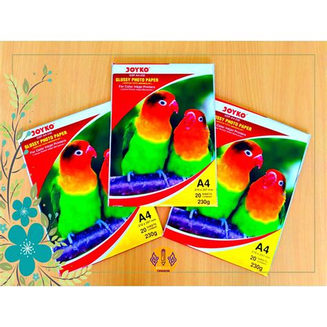 Jual Kertas Foto Mengkilap Joyko GSP A4 230 Glossy Photo Paper