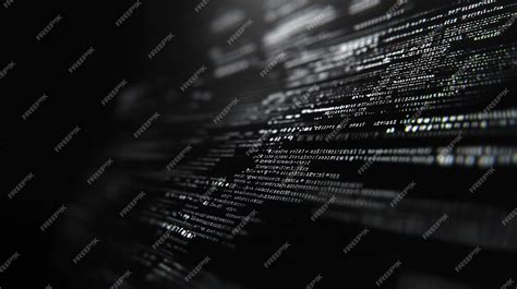 Professional Source Code Written In Programming Language On Black