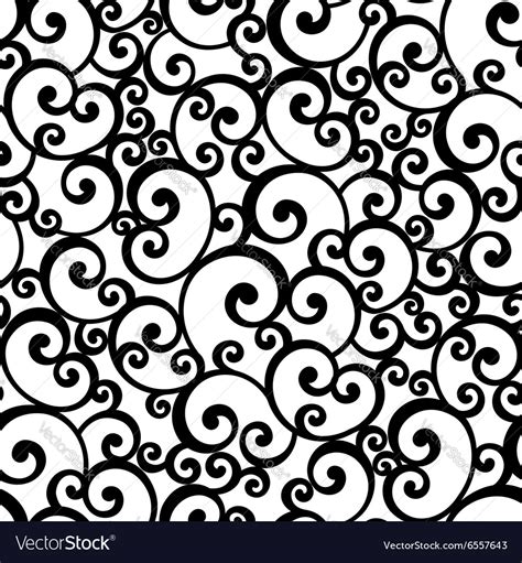Black And White Swirl Pattern