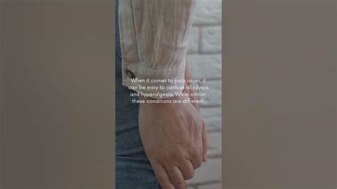 Hyperalgesia Vs Allodynia Whats The Difference Youtube