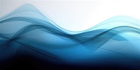 Premium Photo Abstract Blue Wavy Flowing Lines Background Generative Ai Aig21