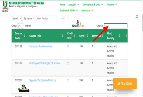 Download Noun E Courseware Course Materials For All Departments