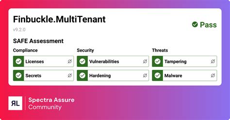 Finbucklemultitenant Nuget Reversinglabs Spectra Assure Community
