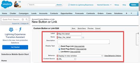 how to create custom detail page button in salesforce salesforce faqs