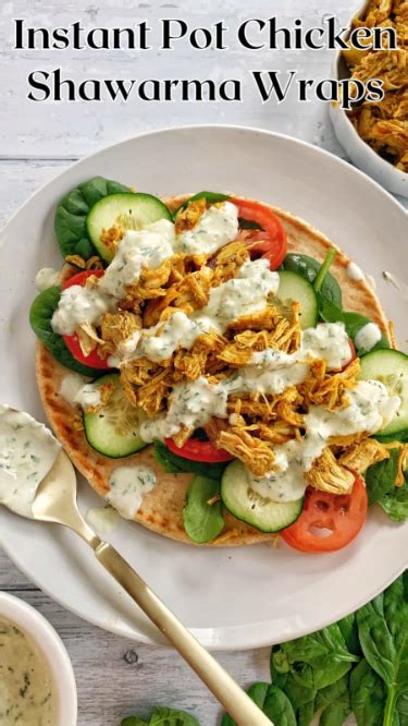 Instant Pot Chicken Shawarma Wraps Artofit