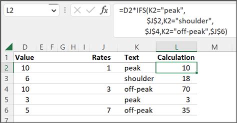 Conditional Statements Microsoft Excel Use Different Multipliers
