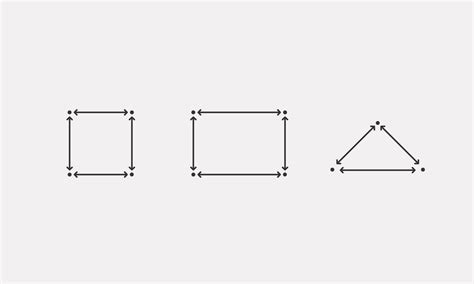 Square Triangle Rectangle Measure Areas Dimension Of Place With Length And Width Arrow