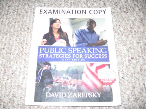 Public Speaking Strategies For Success 5th Edition 2008 Examination