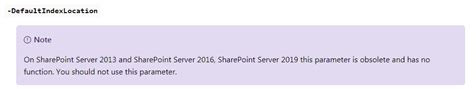 Change Default Index Location Of Search Service Instance On SharePoint 2013 SharePoint Stack
