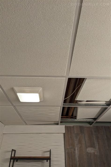 How To Install Drop Ceiling Tiles For A Bathroom DIY Danielle