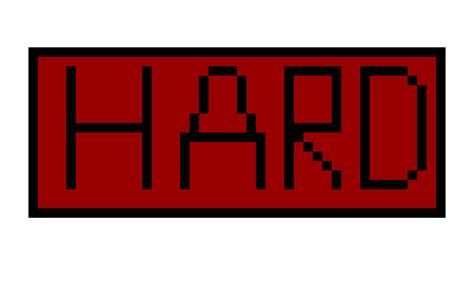 Hard Button Pixel Art