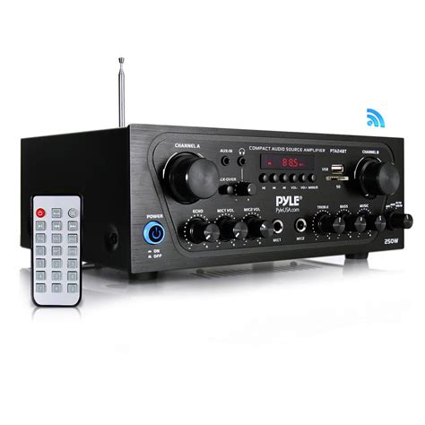 Pyle Pta24bt Compact Bluetooth Home Audio Amplifier 2 Ch Audio