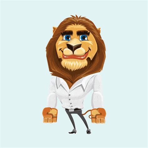 Business Lion Animated S Collection Graphicmama
