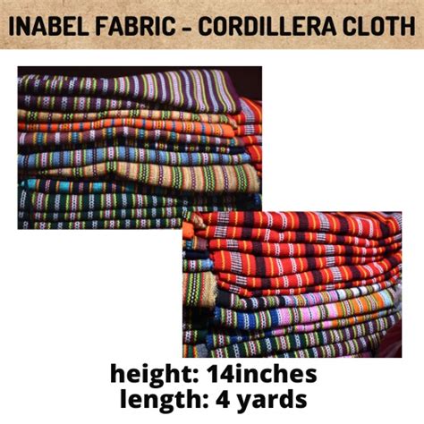 Authentic Cordilleran Cloth Inabel Fabric Shopee Philippines