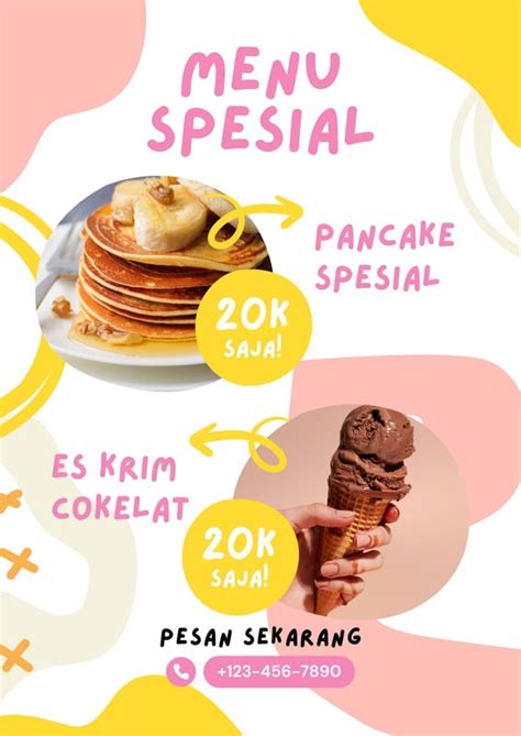 Gratis Contoh Poster Makanan Unik Canva