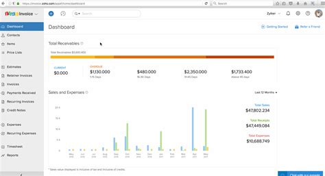Raise Invoice From Expense Faq Zoho Invoice