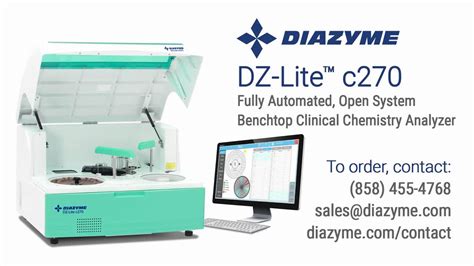 Diazyme Laboratories Inc On Linkedin Dz Lite C270 In Action