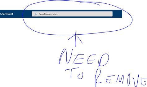 remove or hide search box from sharepoint online modern experience