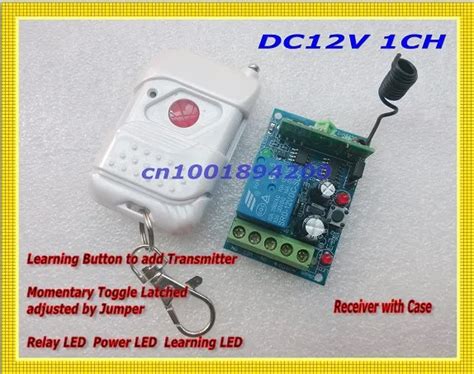 Remote Switch 12V 1CH Radio Digital Switch RF Transmitter Receiver