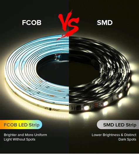 FCOB FOB COB IC LED Light Strip LEDs Addressable Mm V W M Hi BTF LIGHTING