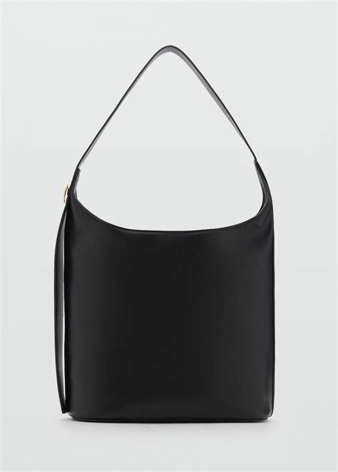 Bolso Shopper Detalle Metálico Mujer Mango España Península Y