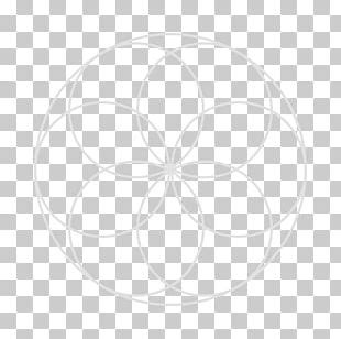 Sacred Geometry Overlapping Circles Grid PNG Clipart Area Art Black