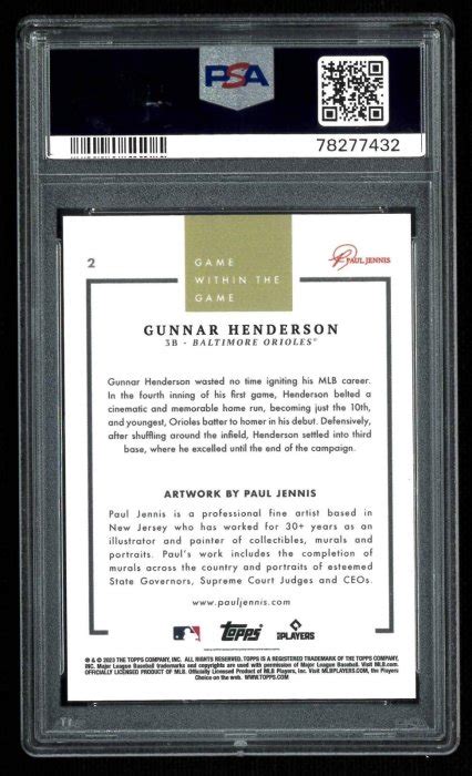 2023 Topps 金鶯隊gunnar Henderson Rc 新人卡psa10 新人王 Yahoo奇摩拍賣