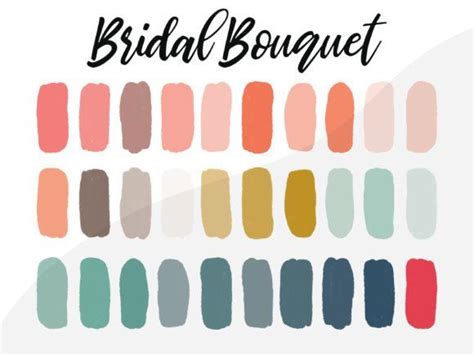 Bridal Bouquet Procreate Color Palette Graphic By Foralfy · Creative