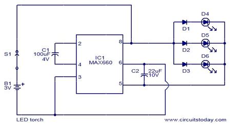 Led Torch Circuit Diagram