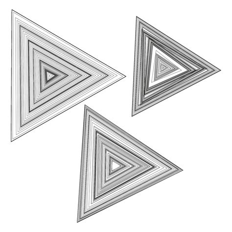 Premium Vector Concentric Triangle Pattern Geometric Vector Design