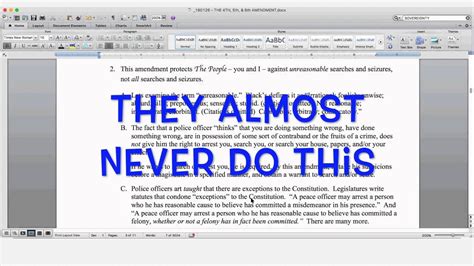 The 4th Amendment Explained Part Iii Youtube