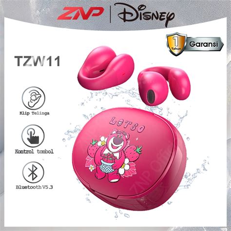 Jual 100 Ori Tws Znp X Disney Tzw11 Earphone Klip Telinga Nirkabel