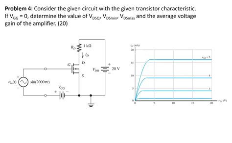 Solved Problem 4 Consider The Given Circuit With The Given