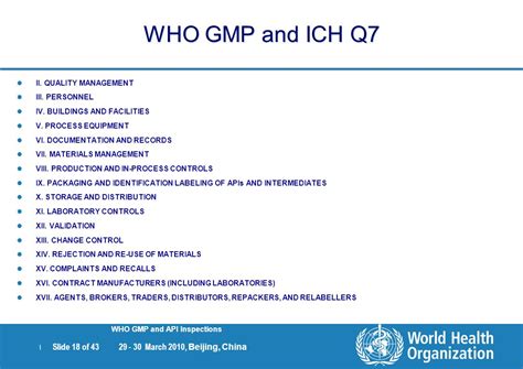 Ich Q7 Regulatory Series Fundamental Guideline For Gmp 59 Off