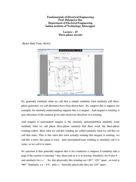 Lec 47 Pdf Electric Generator Quantity